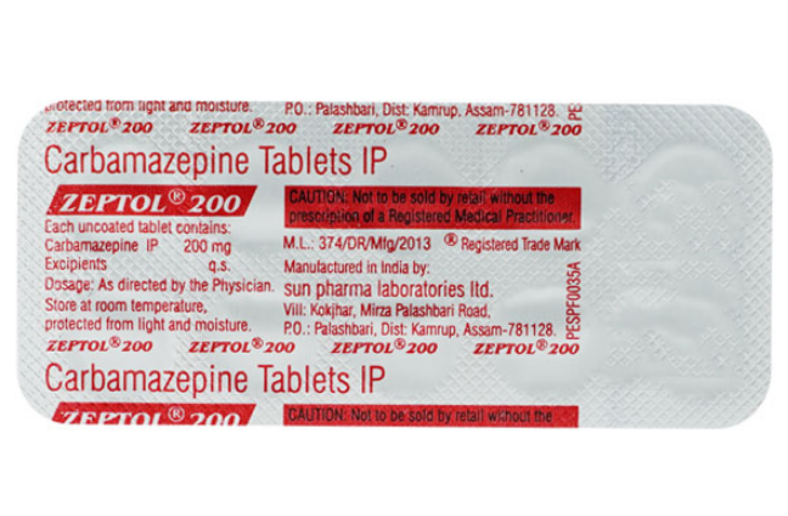 Zeptol 200mg Tablet - Pocket Chemist