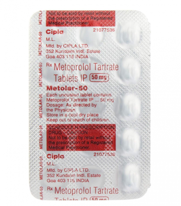 Metolar 50mg - Pocket Chemist